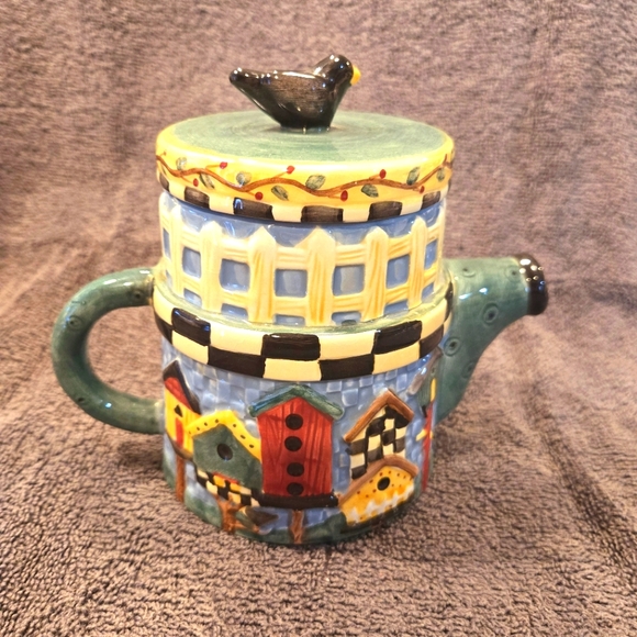 Sakura | Kitchen | Sakura Debbie Mumm Birdhouse Teapot | Poshmark